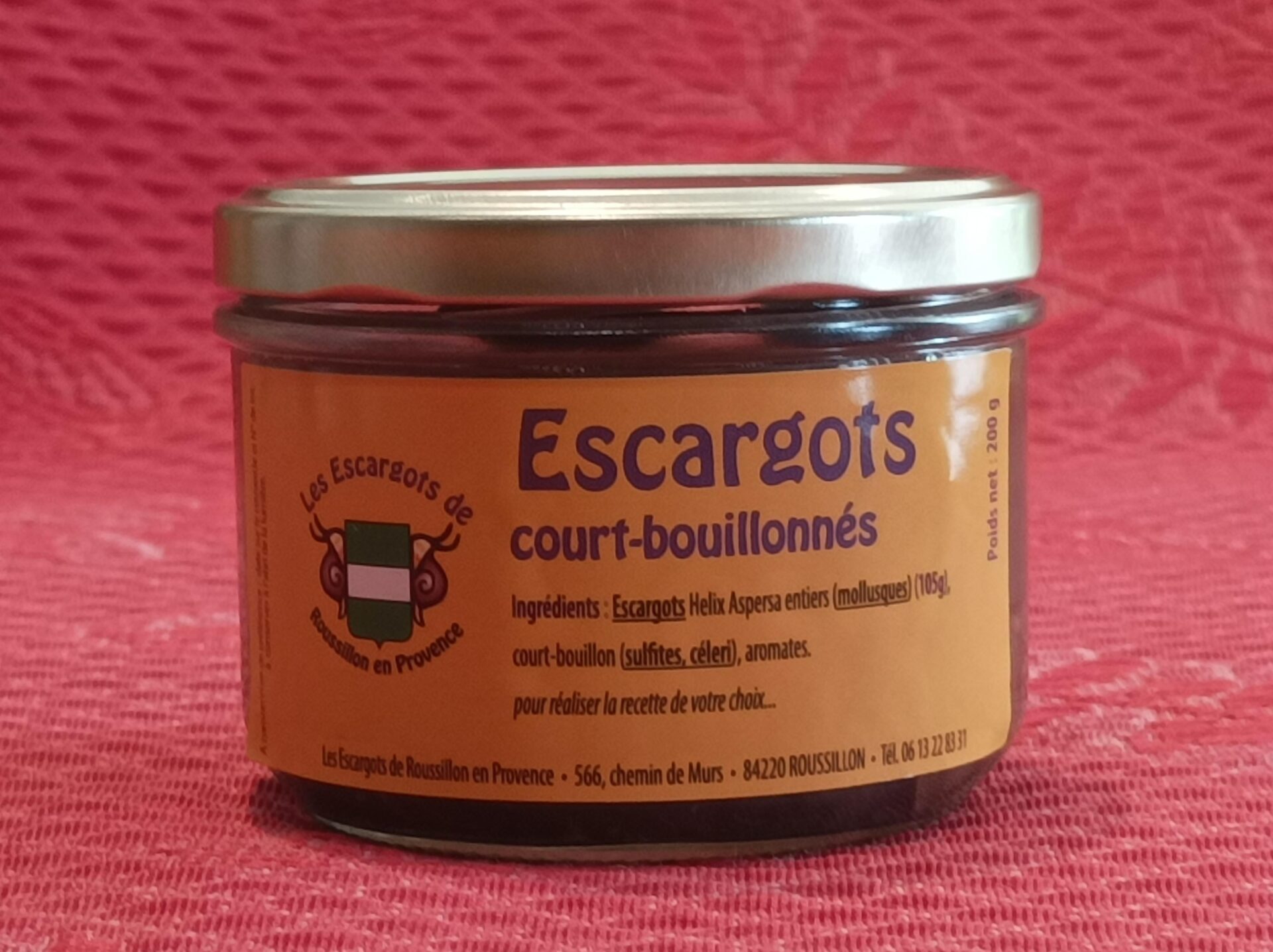 Escargots au court-bouillon - Les escargots de Roussillon en Provence